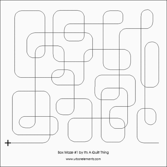 Box Maze #1 - 9.5” Paper Pantograph - Maple Leaf Quilting Company Ltd ...