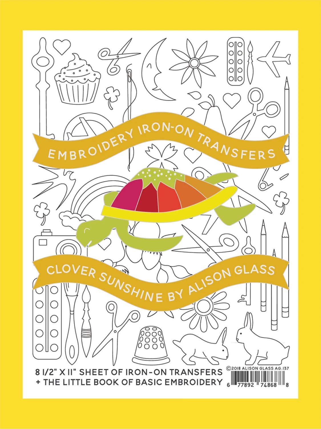Embroidery Iron-On Transfers Clover Sunshine (AG137) - Maple Leaf ...